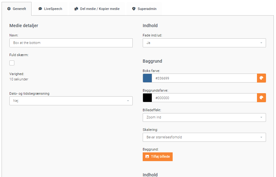 A - Dynamisk skilt - MediaConnect