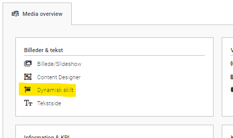 A - Dynamisk skilt - MediaConnect